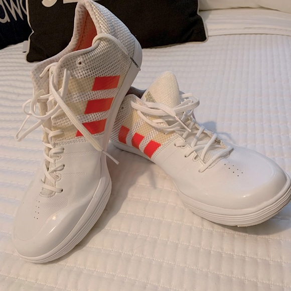 adidas | Shoes | Mens Adidas White Track Cleats Size 15 | Poshmark